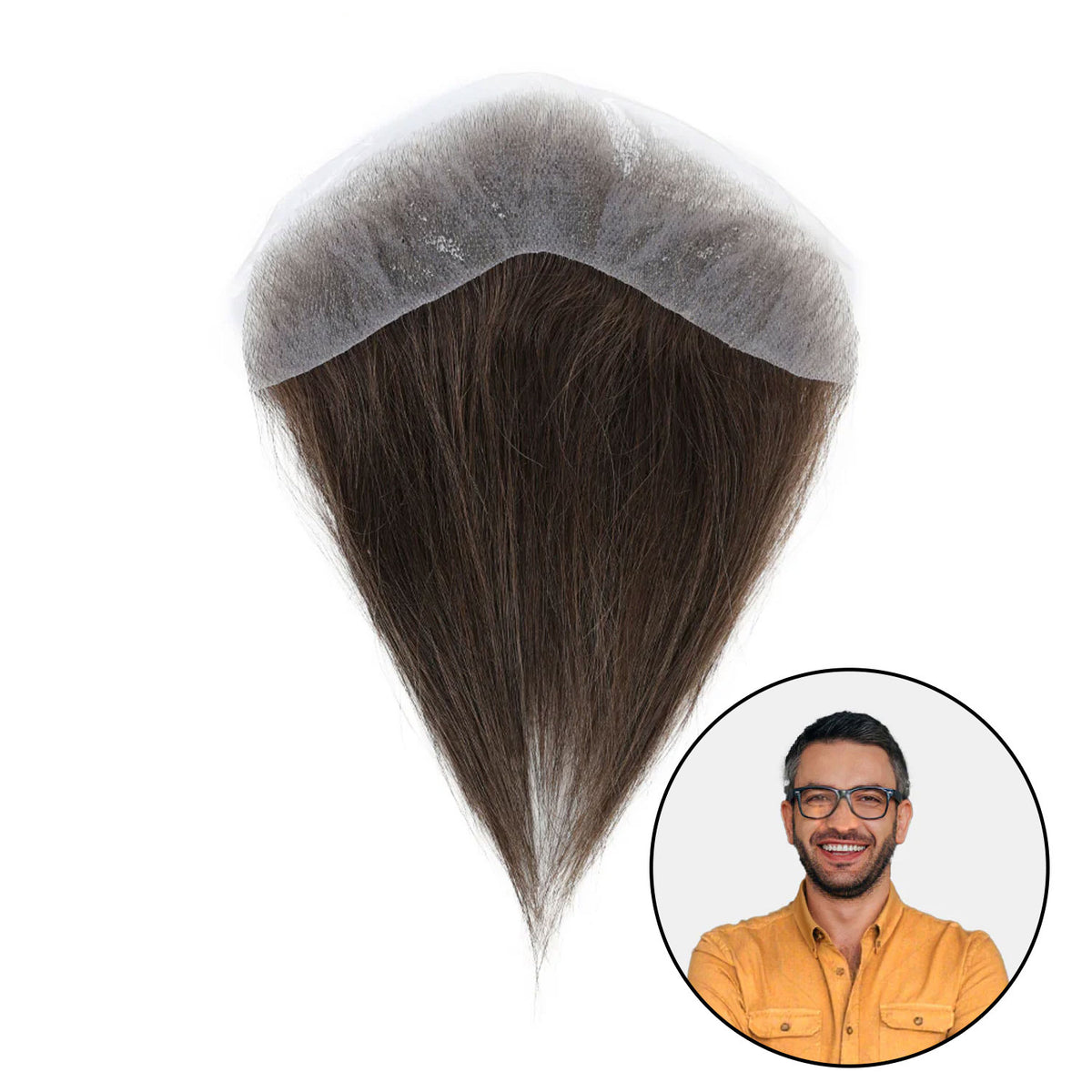 Men Hair Topper Explorer|V-loop Hairline 0204mm – GentHair